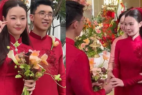 Đám hỏi của Midu và chồng thiếu gia: Cô dâu chú rể tình tứ, dàn bê tráp toà